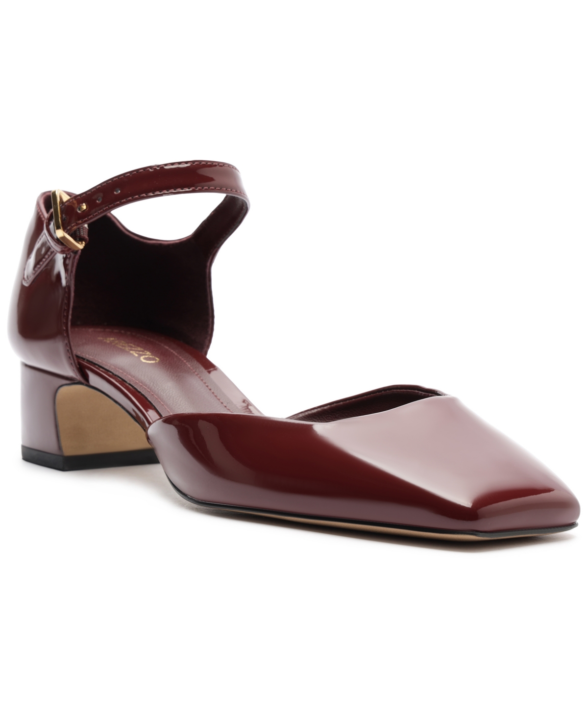 Click here for Arezzo Womens Tori Low Block Heel Pumps - Red prices