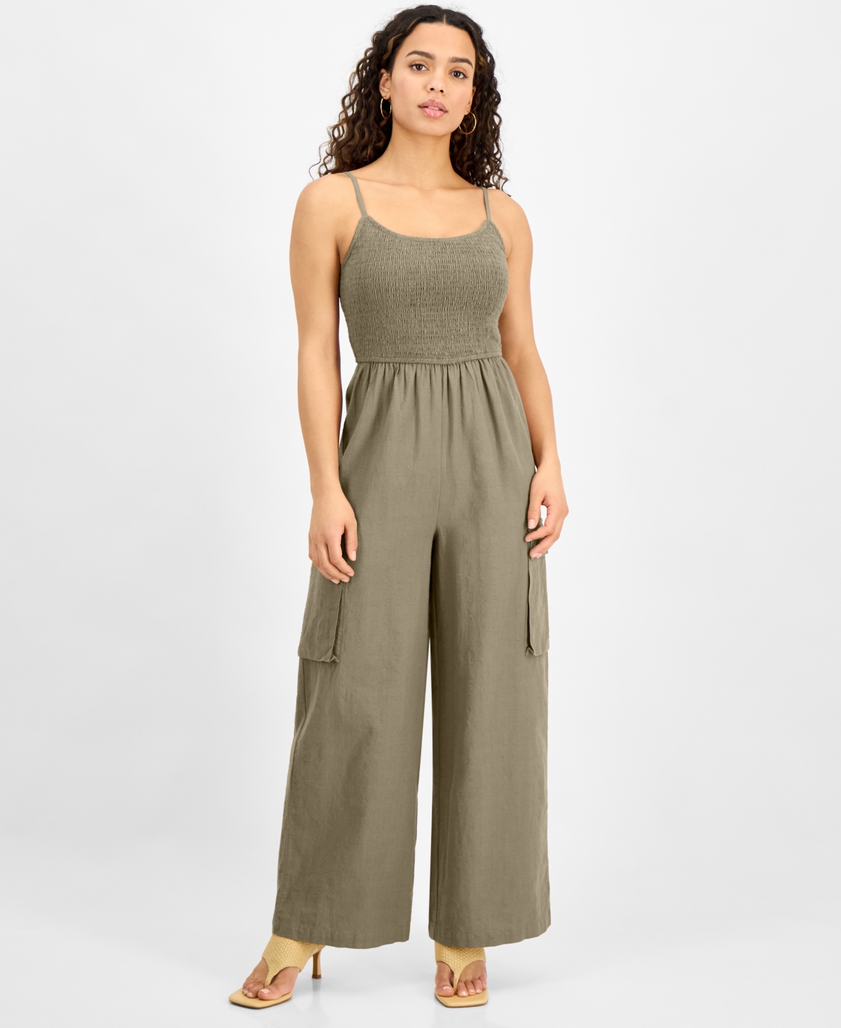 Click here for And Now This Petite Repeat Cargo-Pocket Jumpsuit... prices