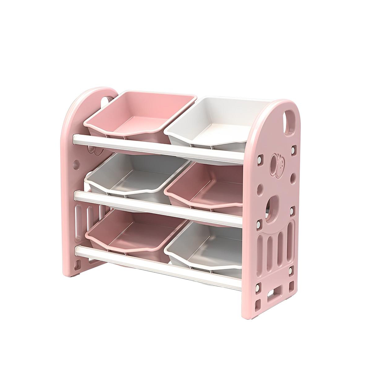 Click here for Jujabu Pink Hdpe Kids Toy Storage Organizer with 6... prices