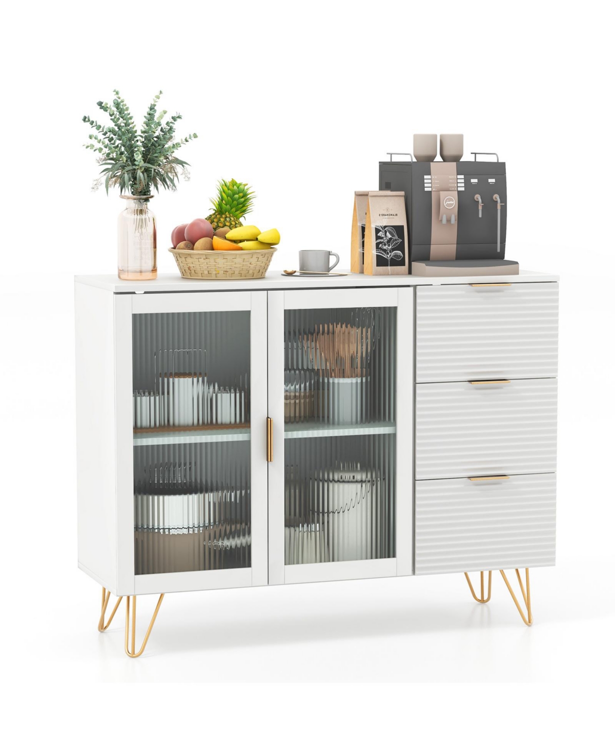 Click here for Volenca Modern Sideboard Buffet Cabinet with 2 Doo... prices