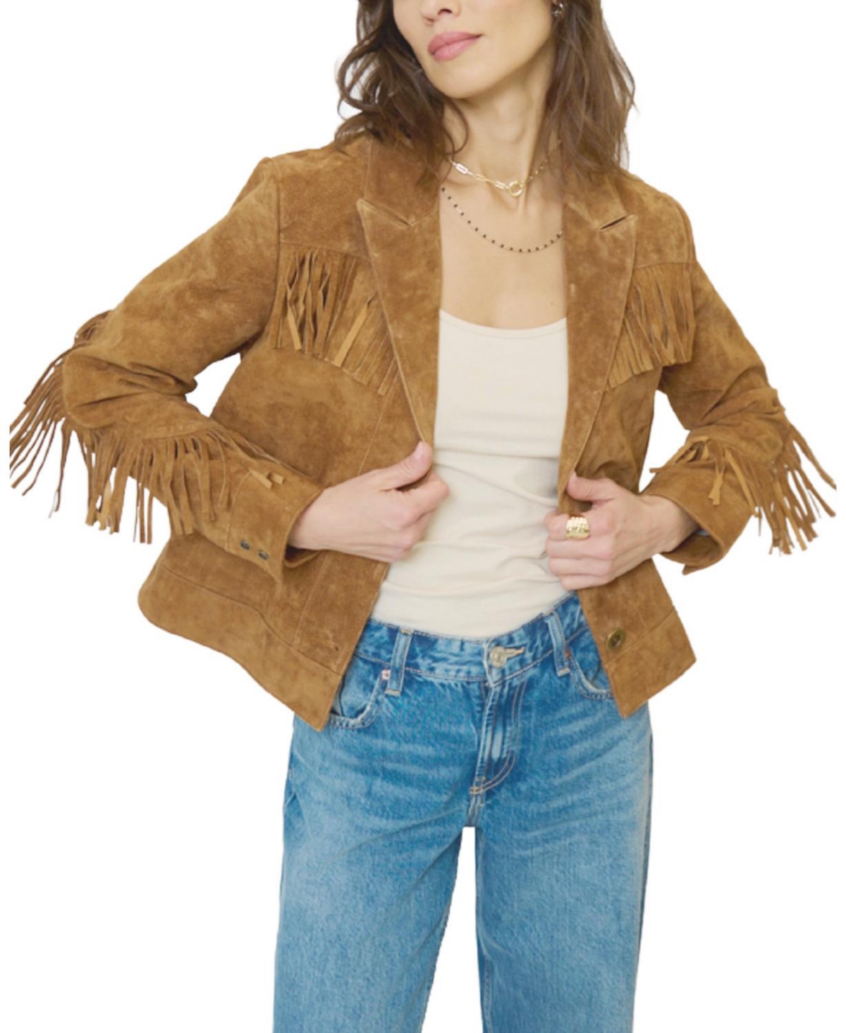 Click here for Central Park West Womens Atlas Genuine Suede Fring... prices