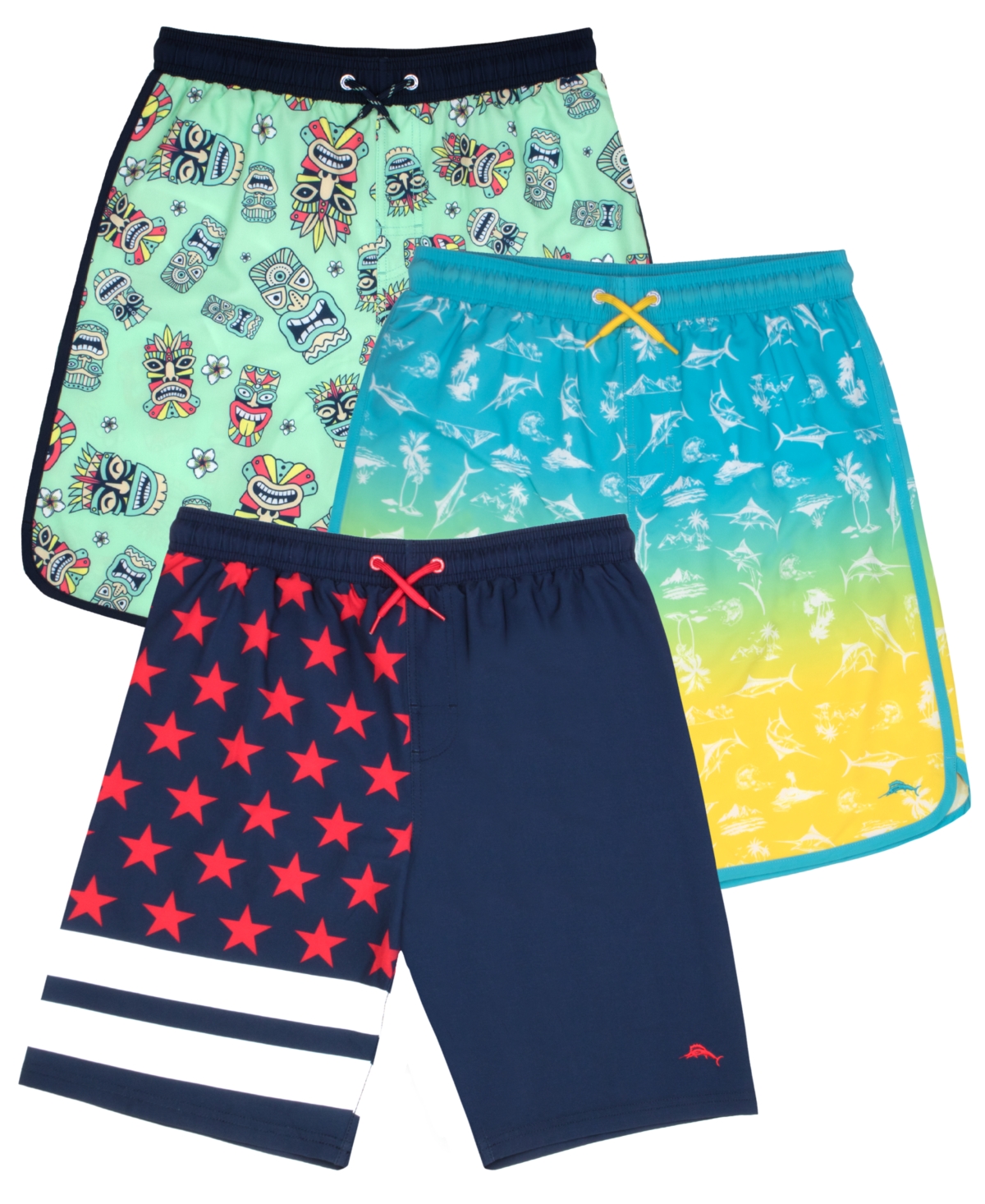 Click here for Tommy Bahama Big Boys Graphic 3 pc Swim Trunks Sho... prices