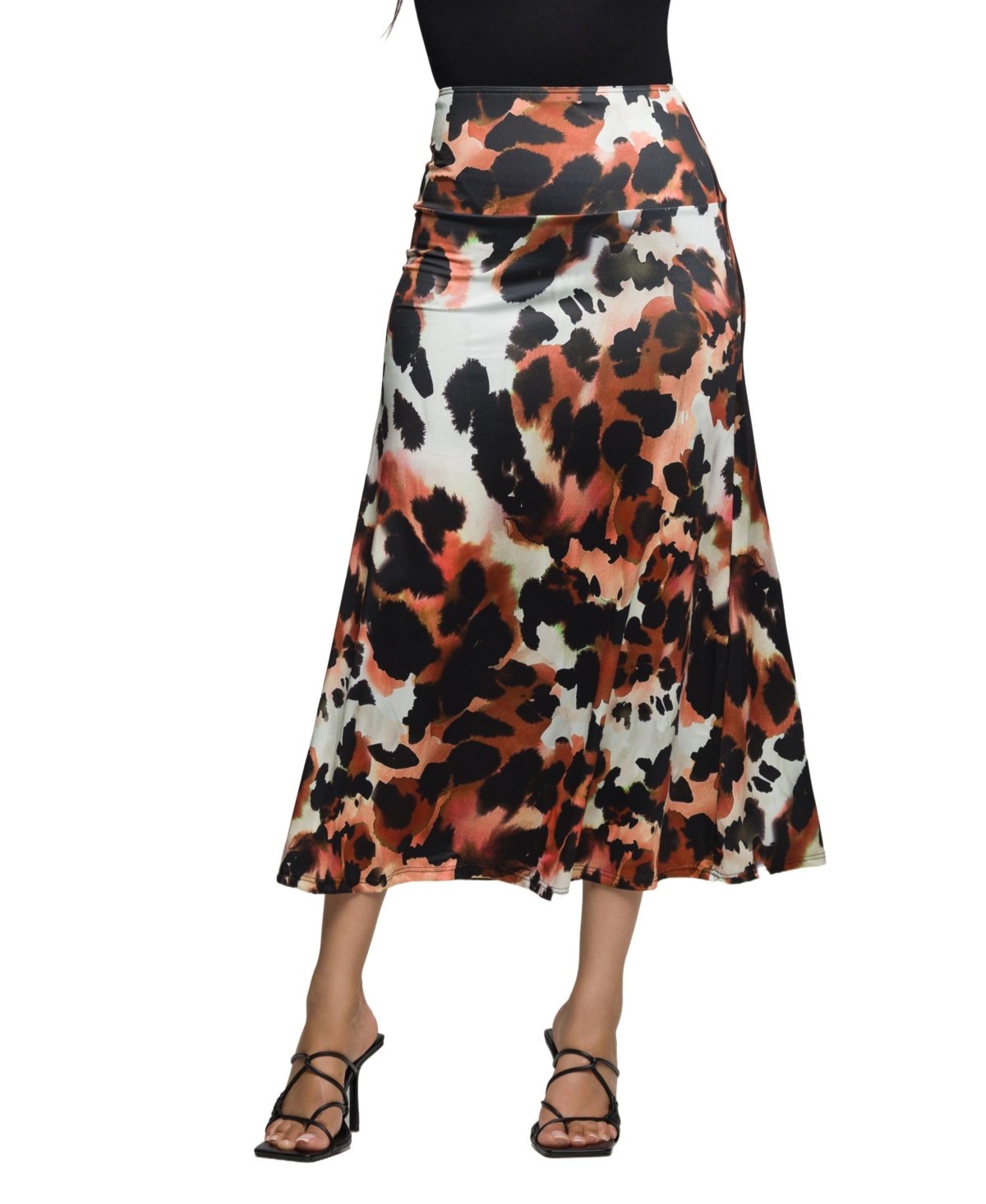 Click here for 24seven Comfort Apparel Womens Animal Print Elasti... prices