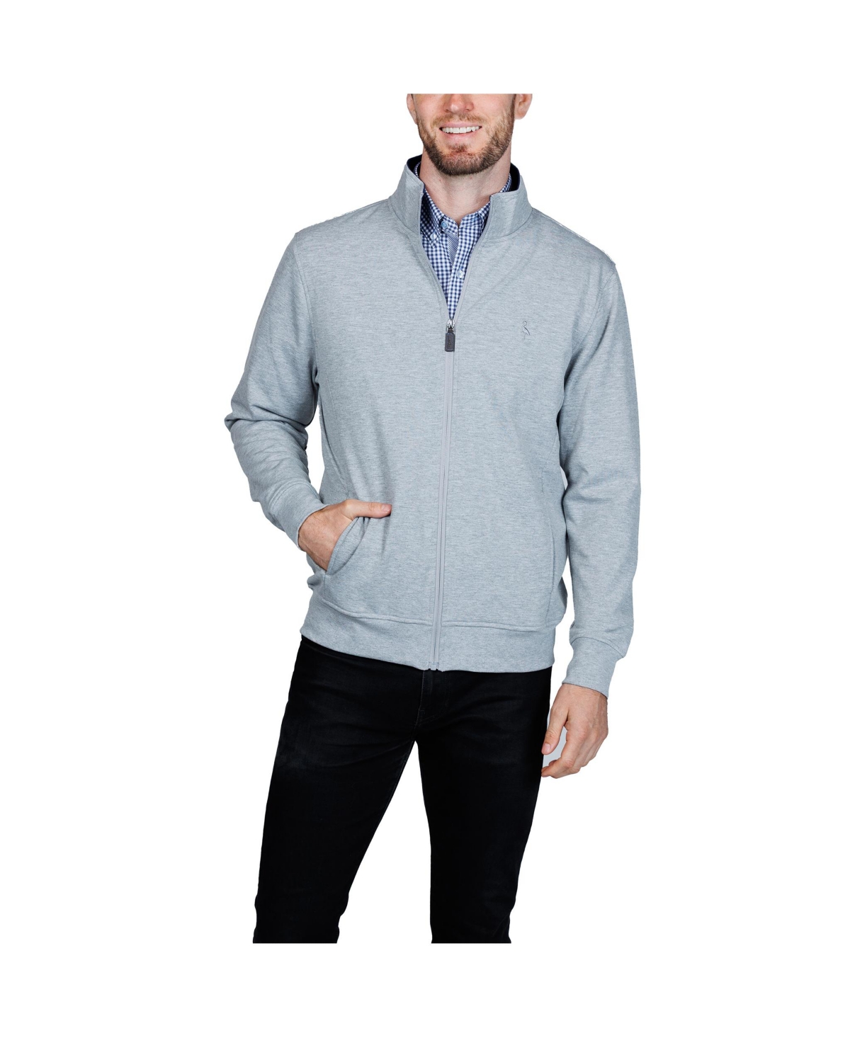 Click here for Tailorbyrd Fleece Full Zip - Grey heather prices
