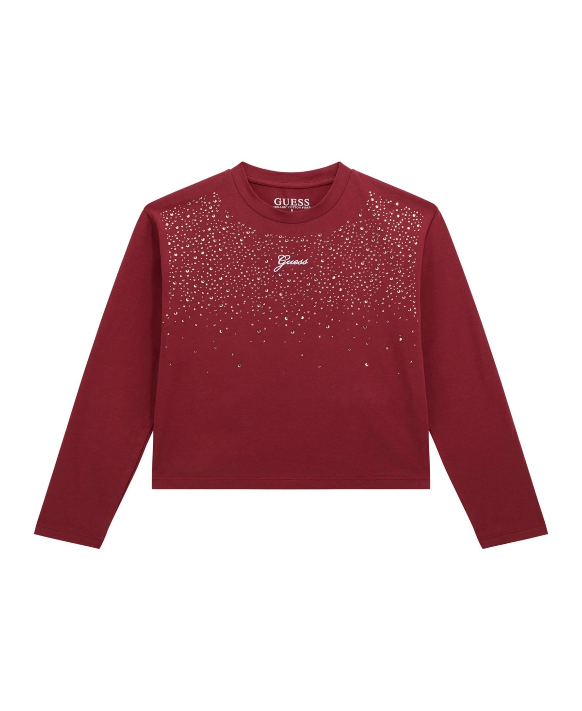 Click here for Guess Big Girls 7-16 Long Sleeve T-Shirt - Maroon prices
