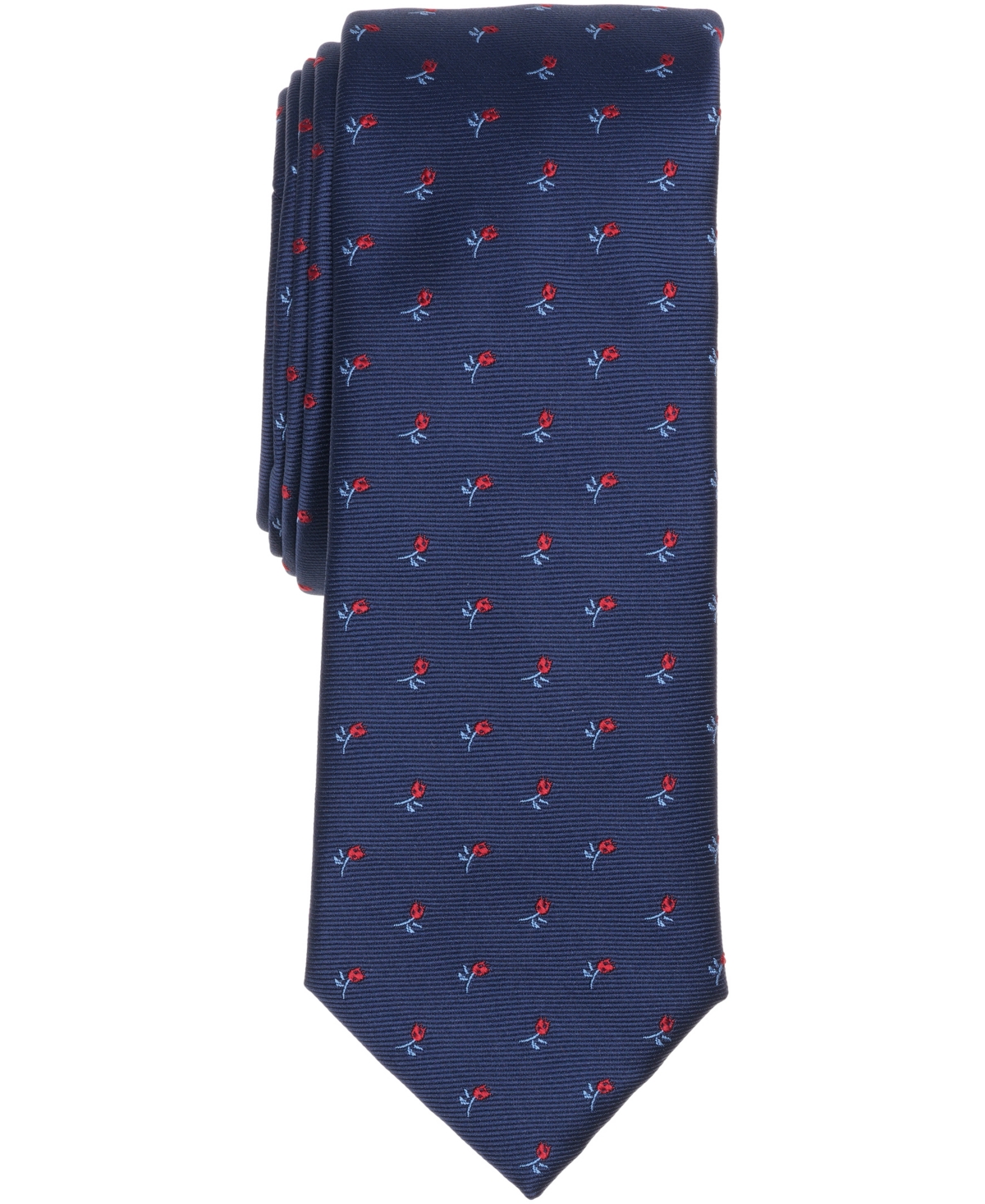Click here for Bar Iii Mens Rose Charm Printed Tie  Macys Exclusi... prices