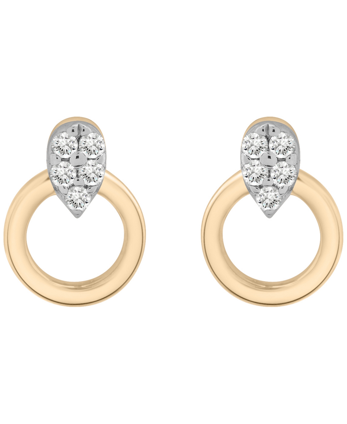 Click here for Wrapped Diamond Stud Earrings (1/10 ct. t.w) in 14... prices