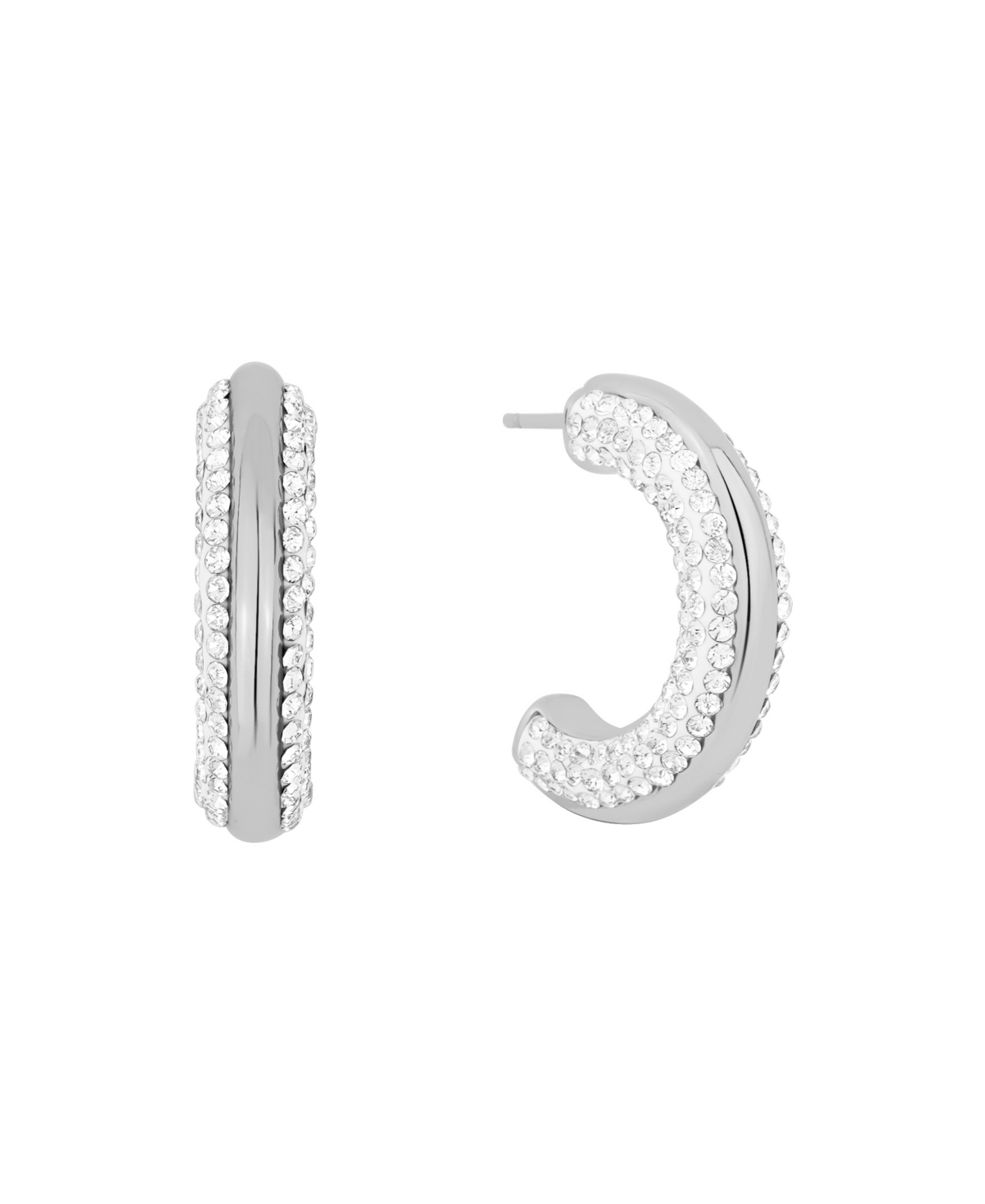 Click here for And Now This Crystal Stones Hoop Earrings prices