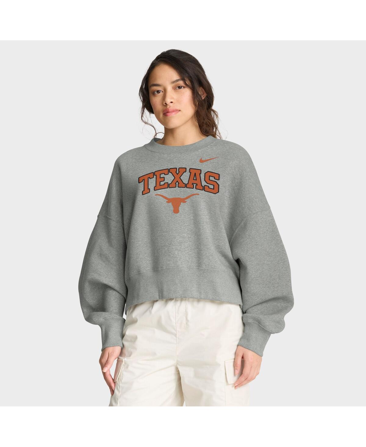 Click here for Nike WomensHeather Gray Texas Longhorns Oversized... prices