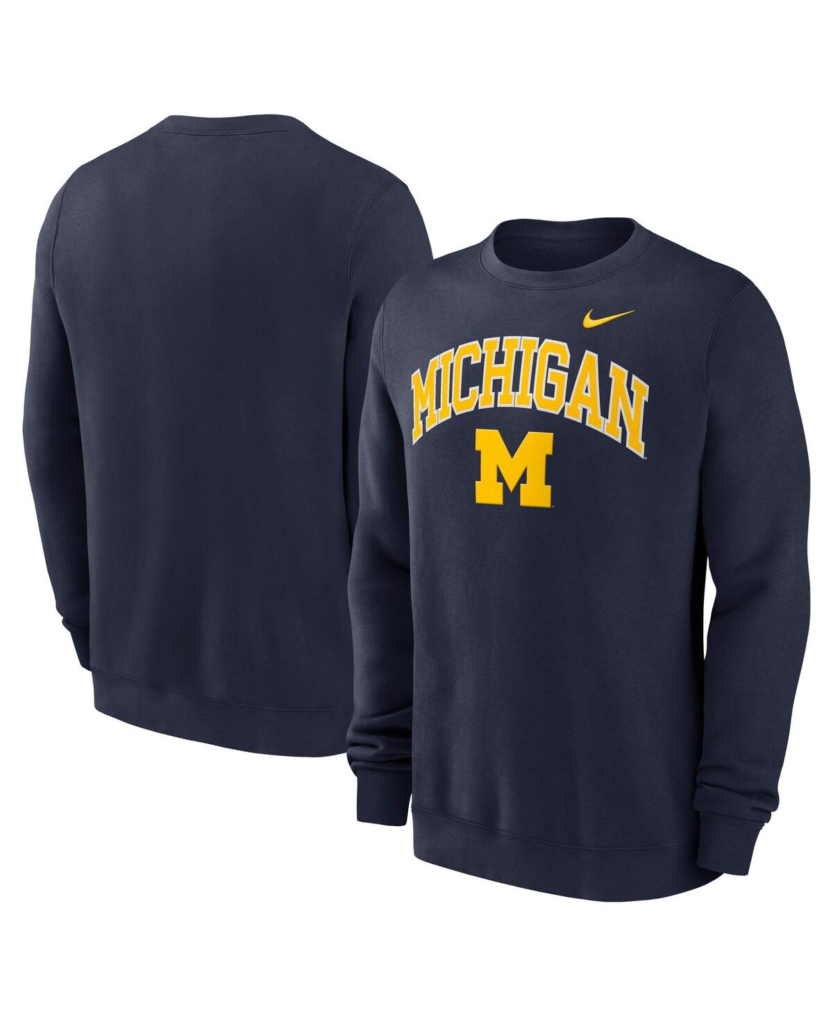 Click here for Nike Mens Navy Michigan Wolverines Arch Pullover S... prices