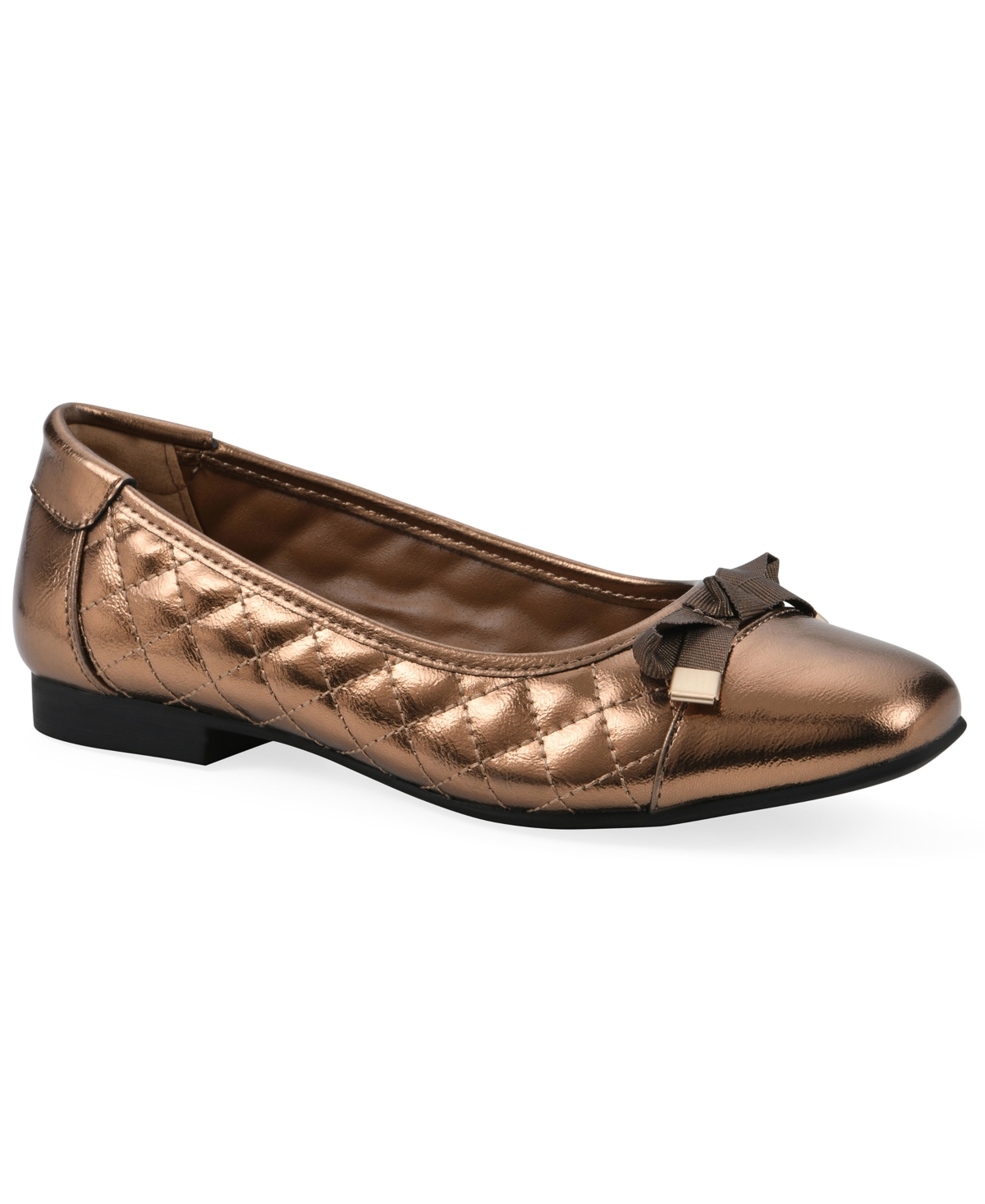 Click here for White Mountain Womens Bocah Ballet Flats - Bronze... prices