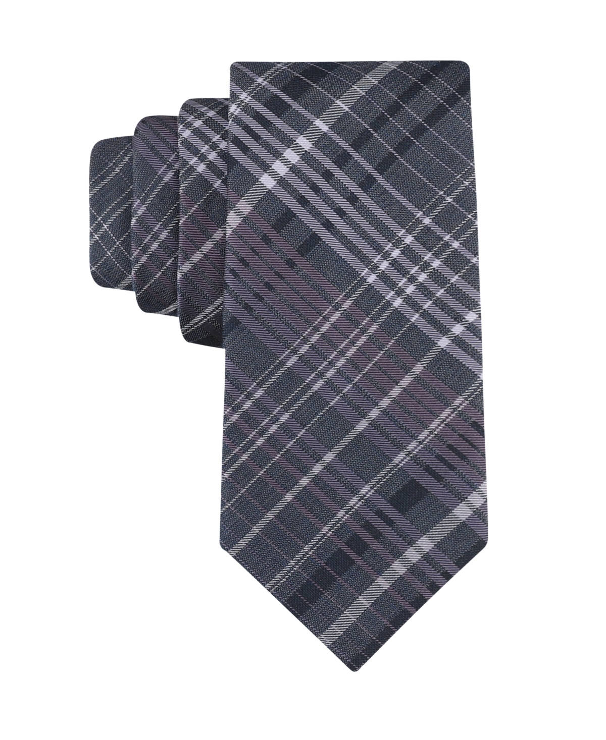 Click here for Calvin Klein Mens Kingston Plaid Tie - Purple prices