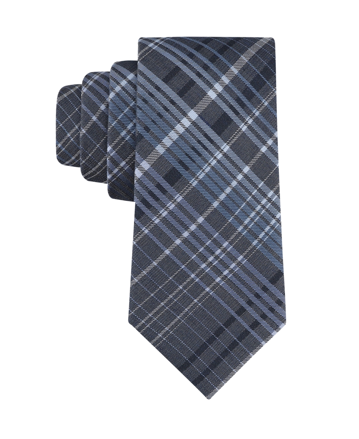 Click here for Calvin Klein Mens Kingston Plaid Tie - Blue prices