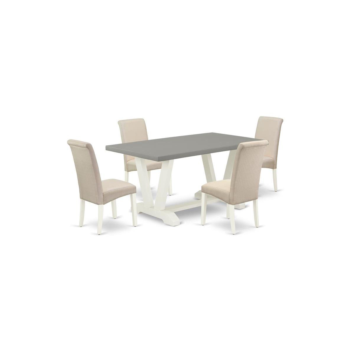 Click here for East West Furniture 5-Piece Gorgeous Dining Room S... prices