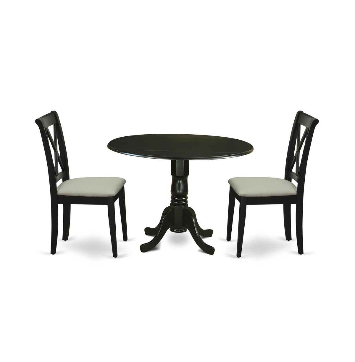 Click here for East West Furniture Dining Room Set Black - Black prices
