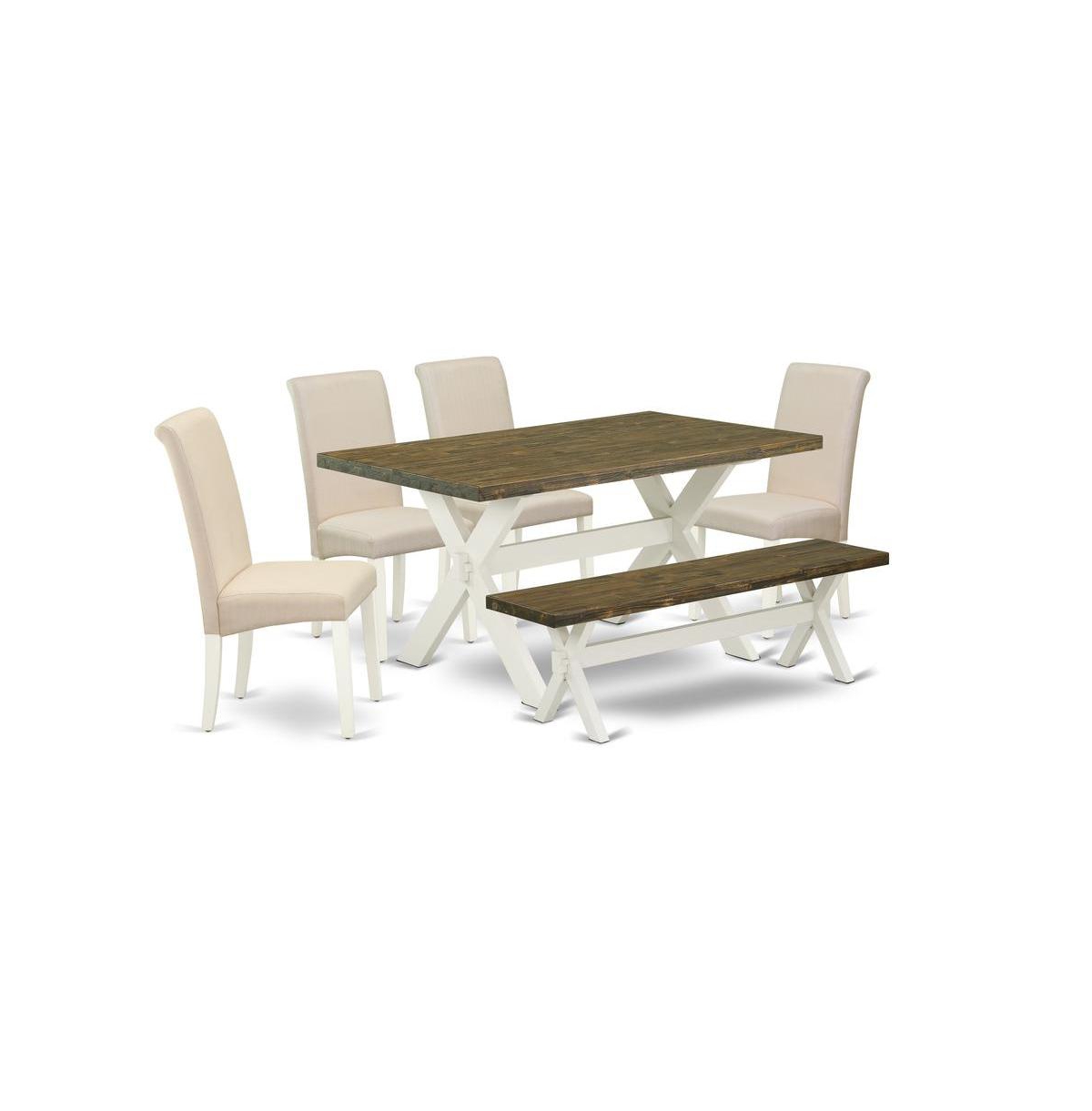 Click here for East West Furniture 6-Piece Stylish Dining Table S... prices