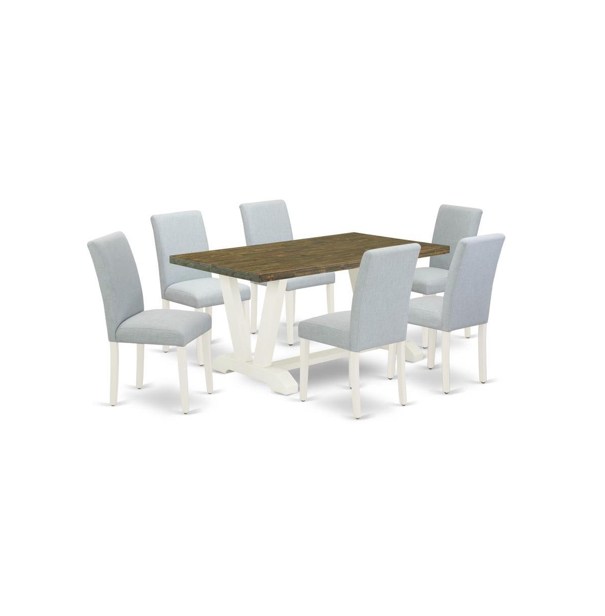 Click here for East West Furniture 7-Piece Kitchen and Dining Roo... prices