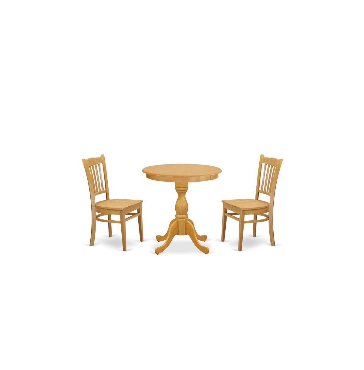 Click here for East West Furniture 3-Pc Dining Table Set - 2 Kitc... prices