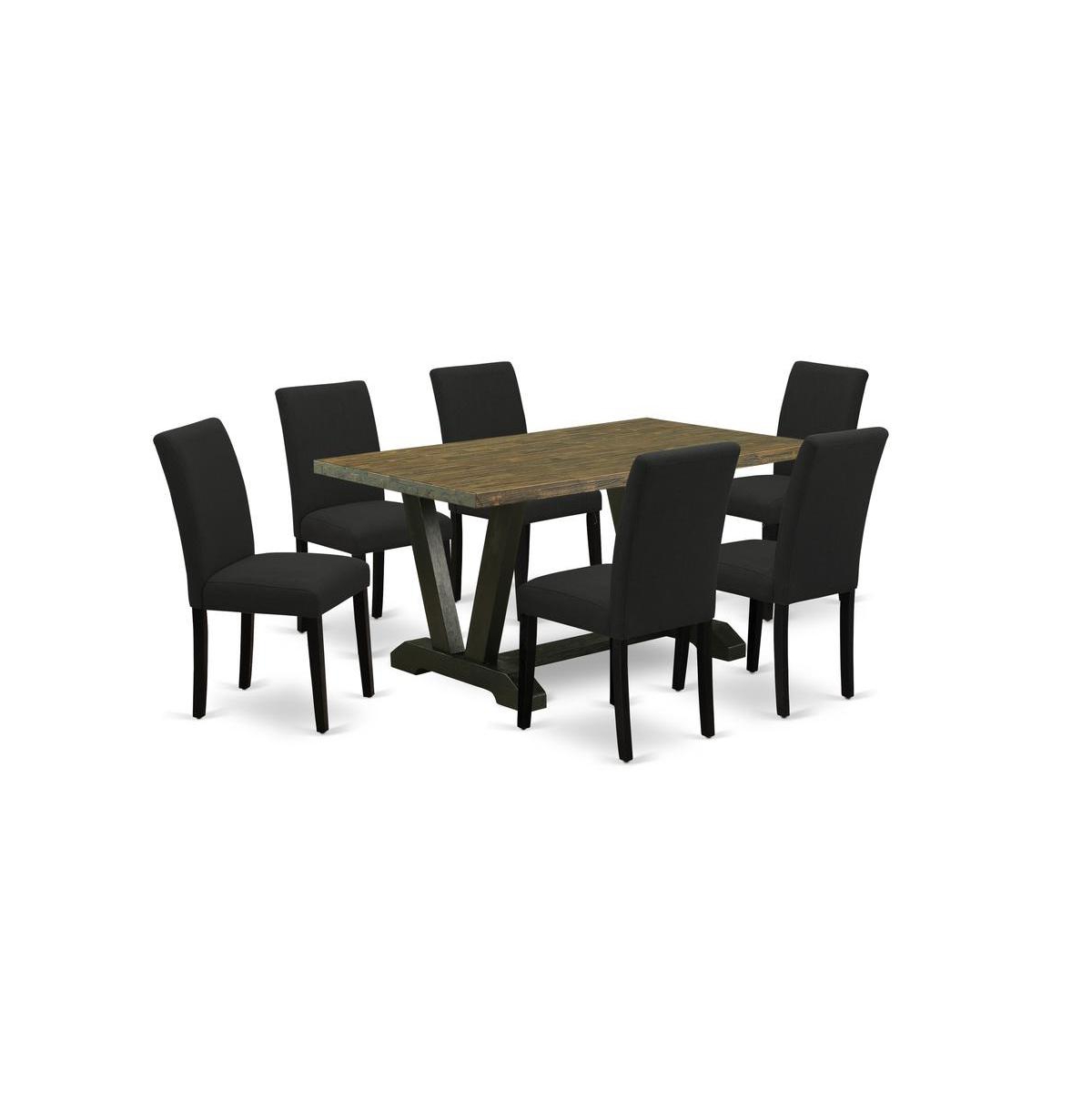 Click here for East West Furniture 7-Piece Table and Chairs Dinin... prices