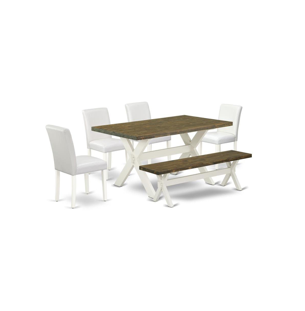 Click here for East West Furniture 6-Piece Gorgeous Rectangular T... prices