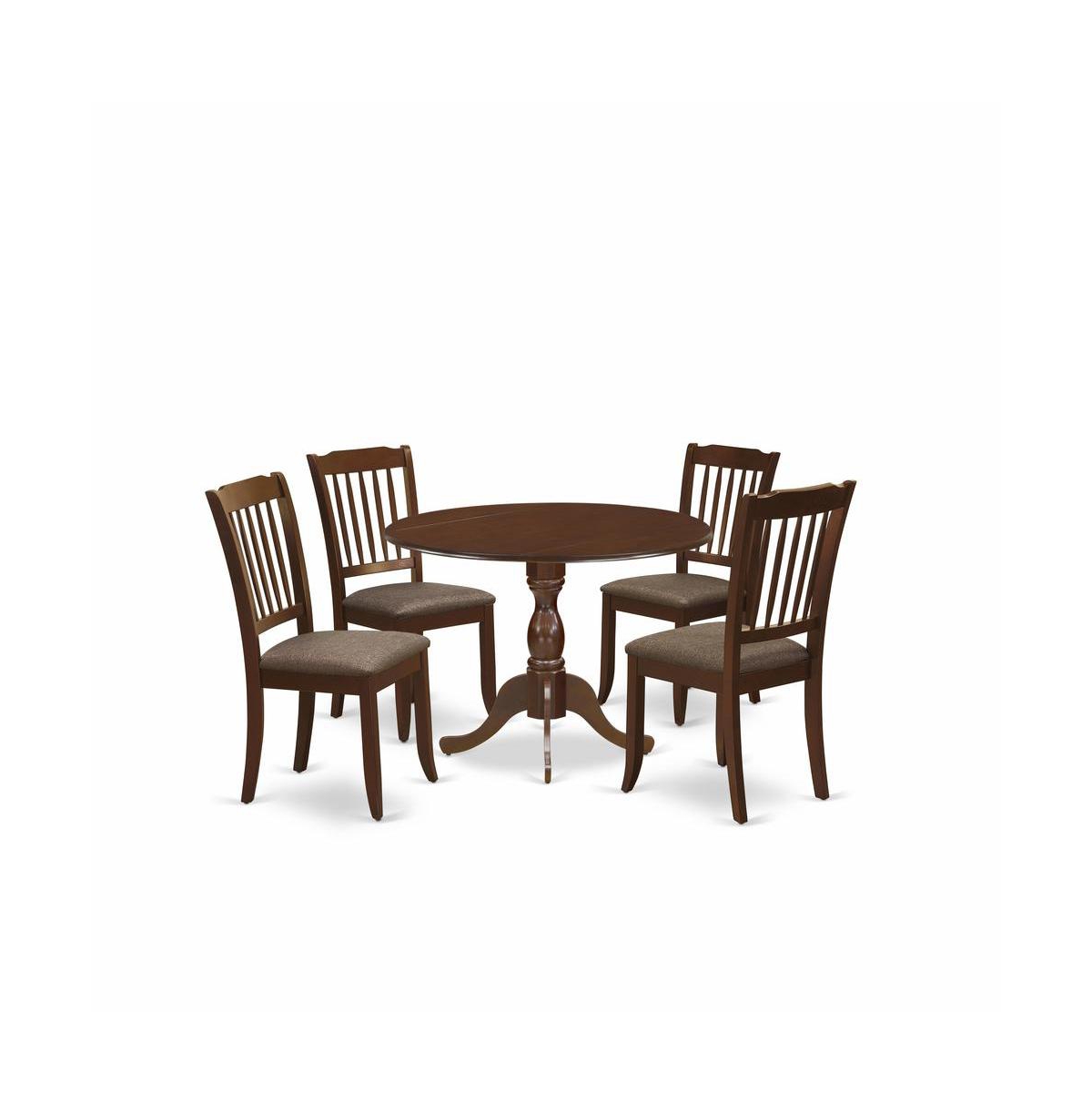 Click here for East West Furniture 5 Piece Wood Dining Table Set... prices