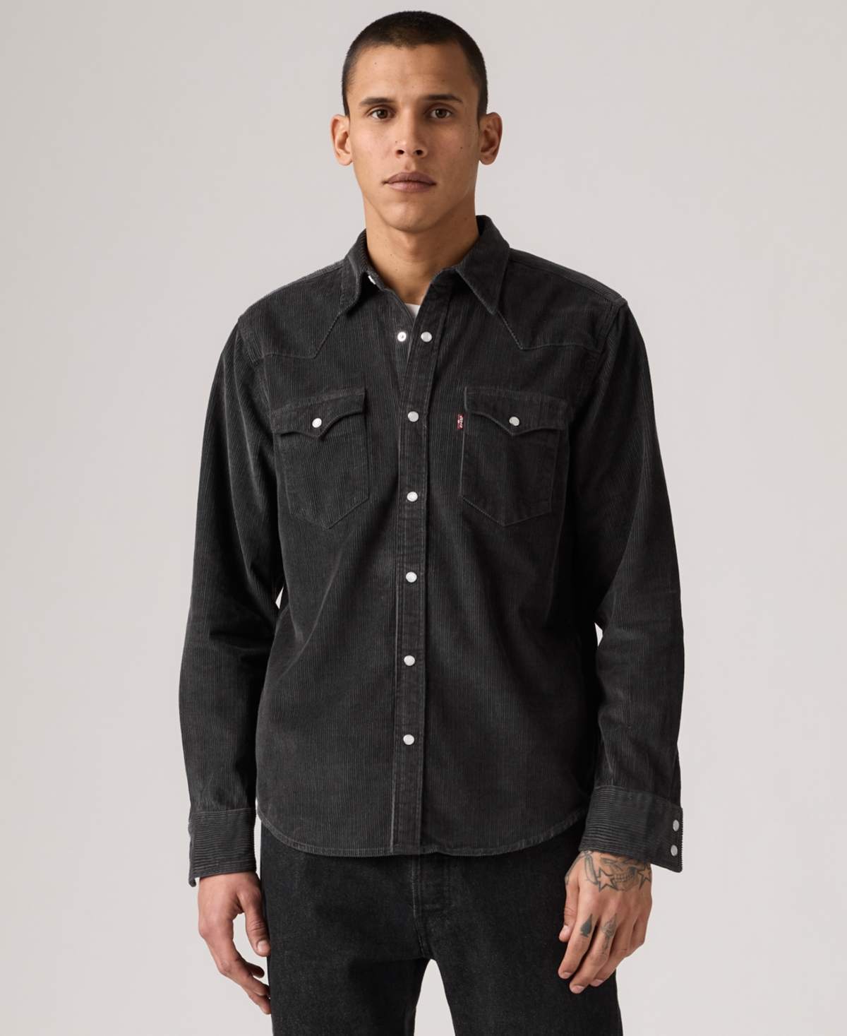 Click here for Levis Mens Classic Standard Fit Western Shirt - Da... prices
