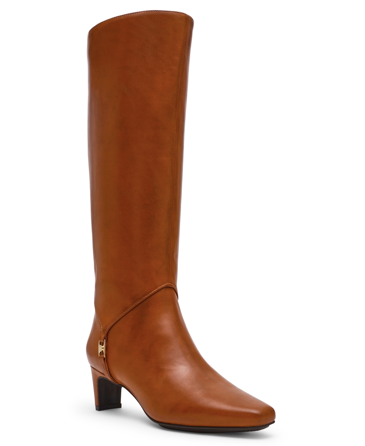 Click here for Anne Klein Womens Iverson Knee High Boots - Cognac prices