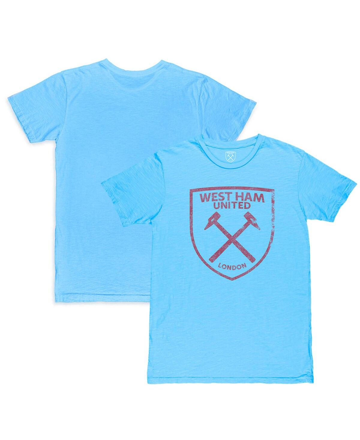 Click here for 1863FC Mens Light Blue West Ham United Mono Crest... prices