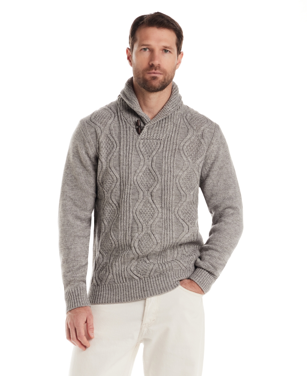 Click here for Weatherproof Vintage Mens Shawl Collar Sweater - P... prices