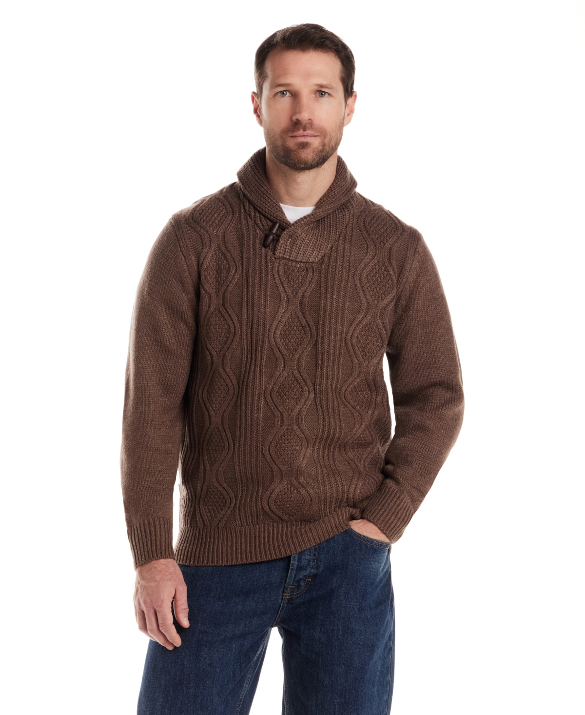 Click here for Weatherproof Vintage Mens Shawl Collar Sweater - F... prices
