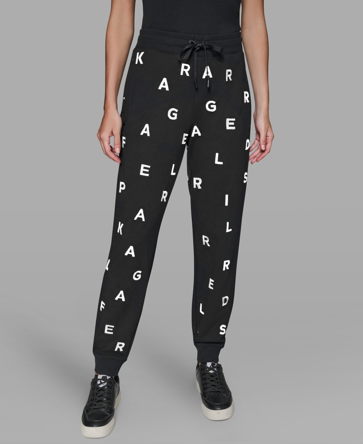 Click here for Karl Lagerfeld Paris Womens Logo Detail Pull on Jo... prices
