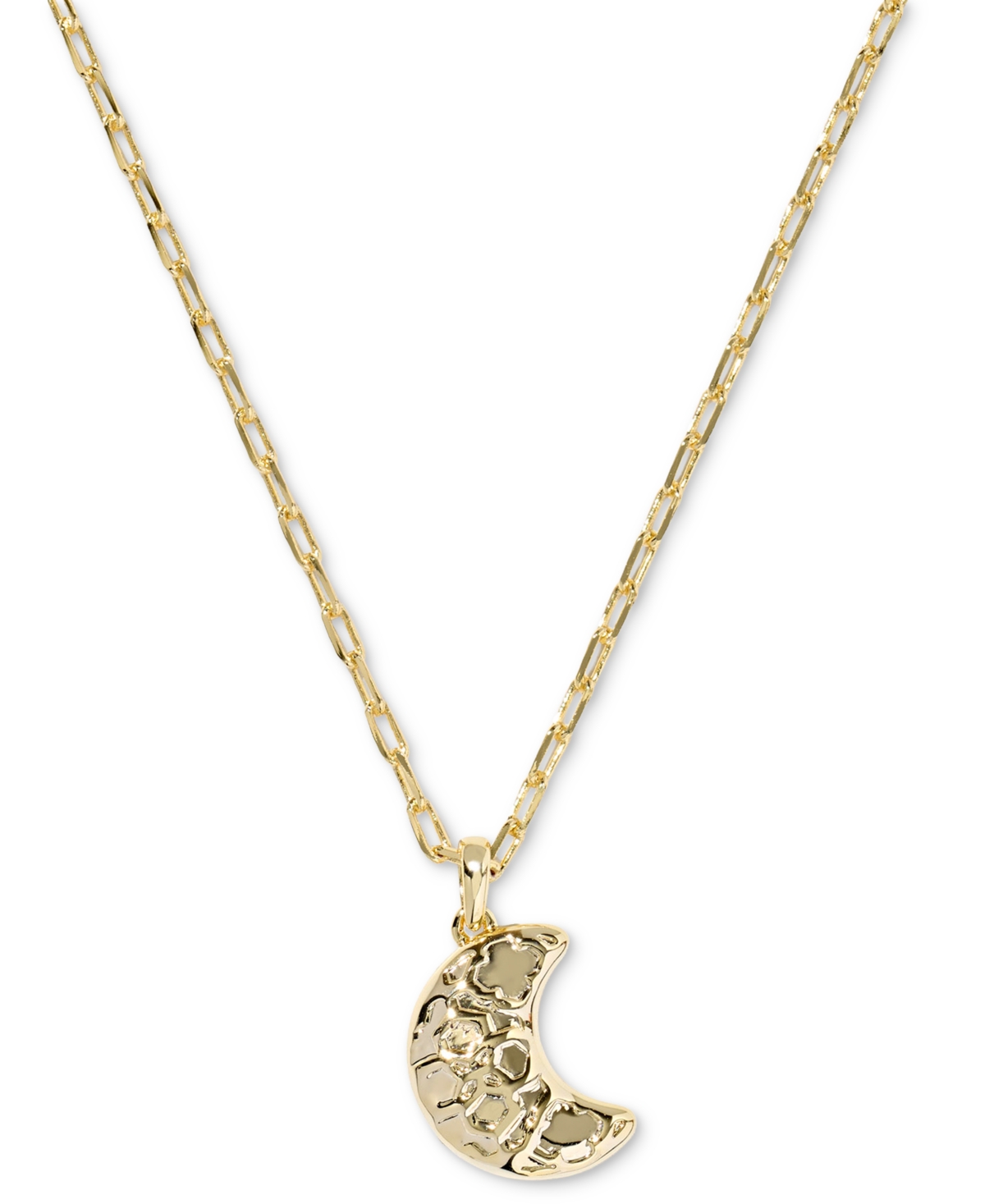 Click here for Kendra Scott Resin Moon Pendant in 14K Gold Over B... prices