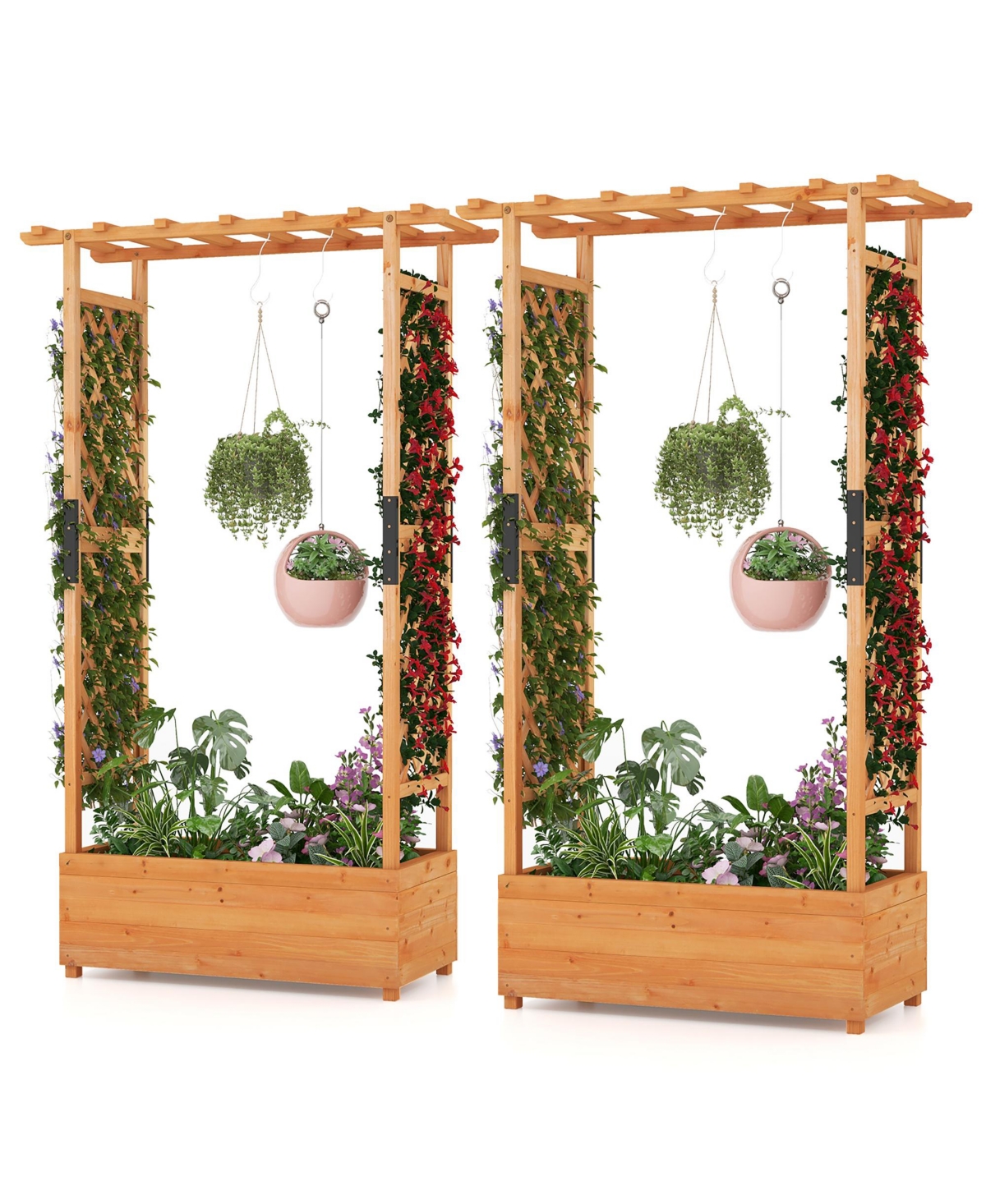 Click here for Gymax 2PCS Raised Garden Bed Vertical Plant Contai... prices