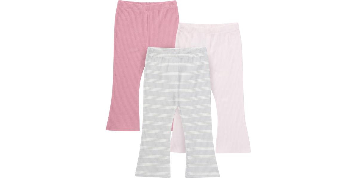 Click here for Gerber Toddler Girls 3-Pack Textured Flare Legging... prices