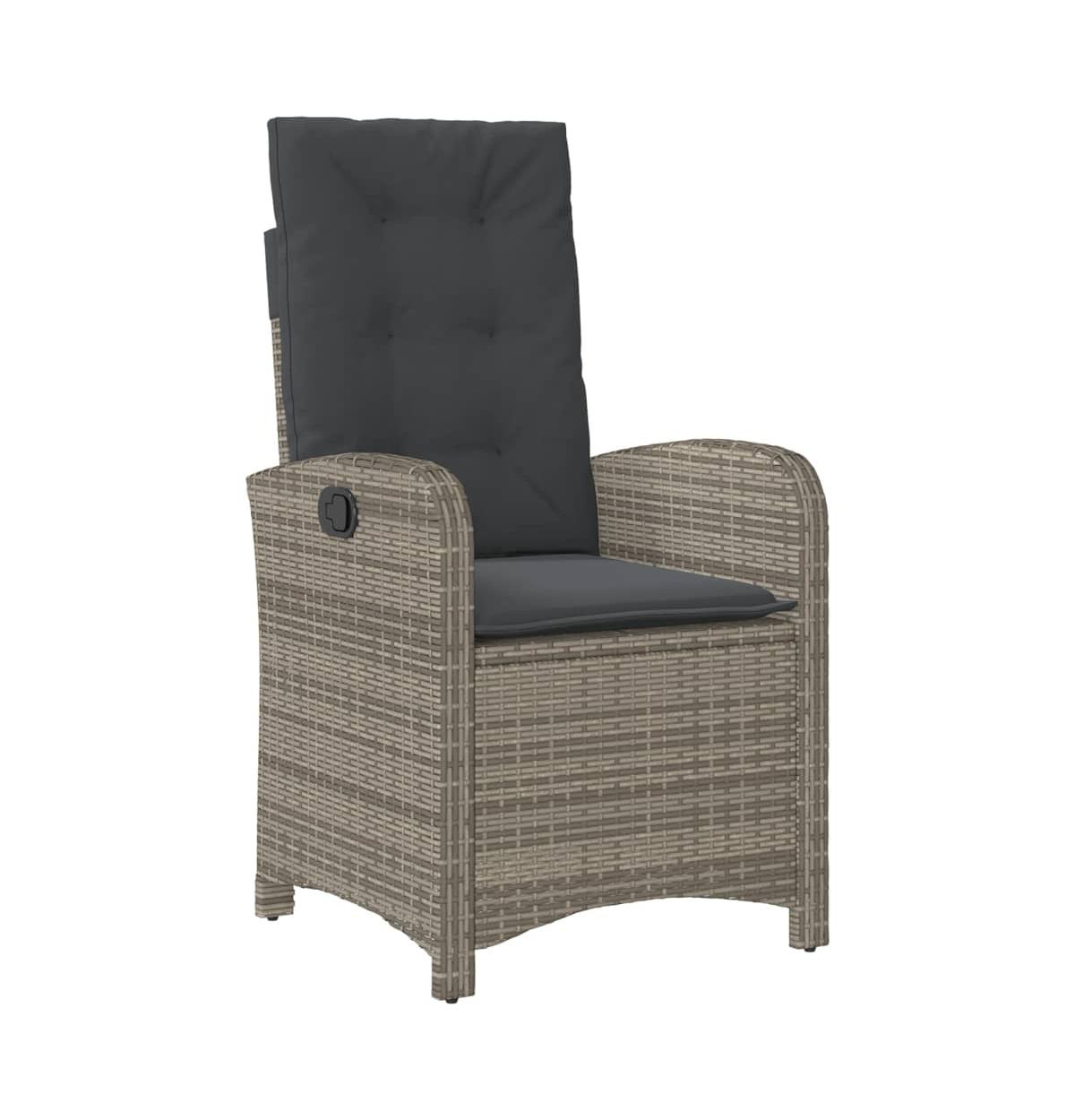 Click here for Reclining Garden Chair Gray - Gray prices