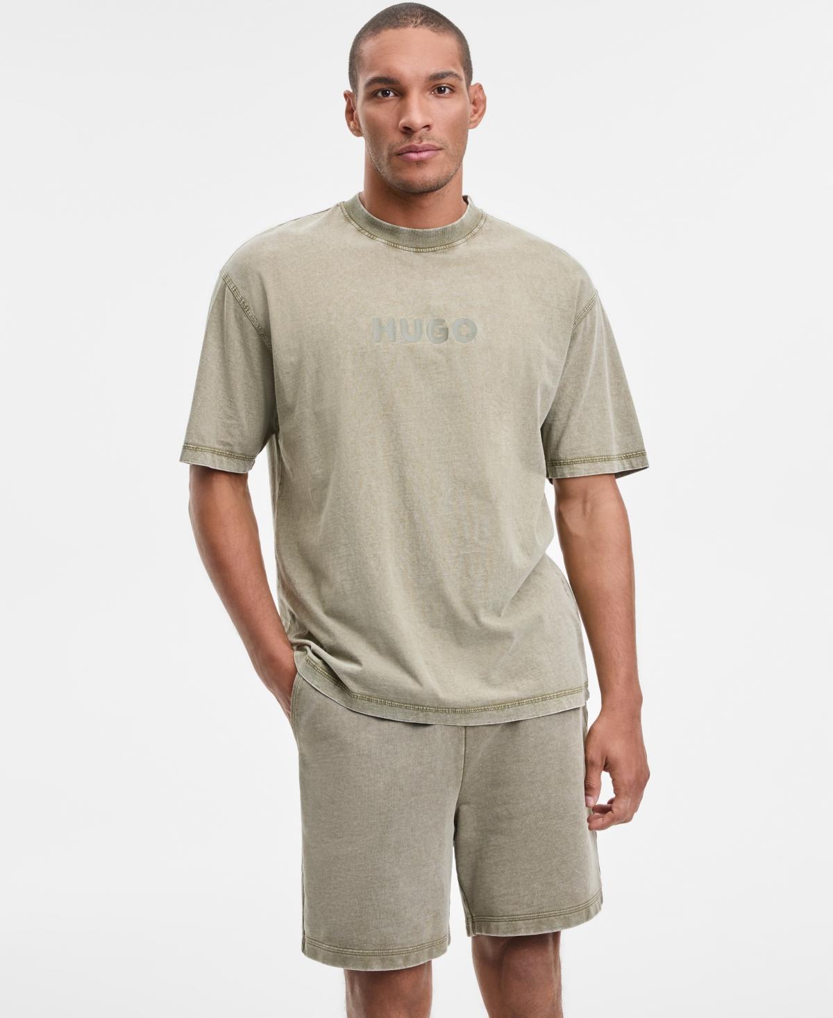 Click here for Hugo by Hugo Boss Mens Nebute Logo Graphic T-Shirt... prices