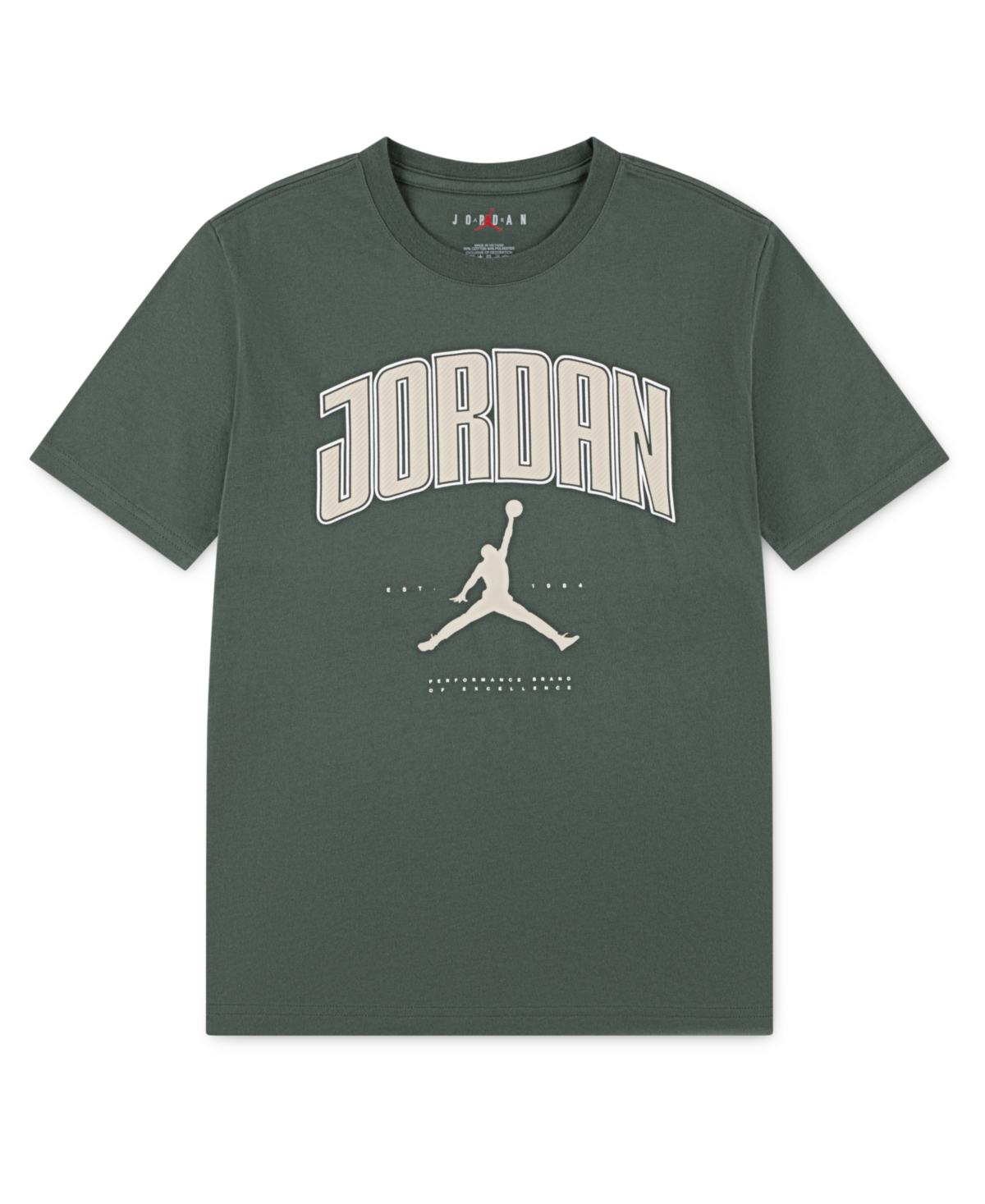 Click here for Jordan Boys 8-18 Logo Short Sleeve T-Shirt - Midni... prices