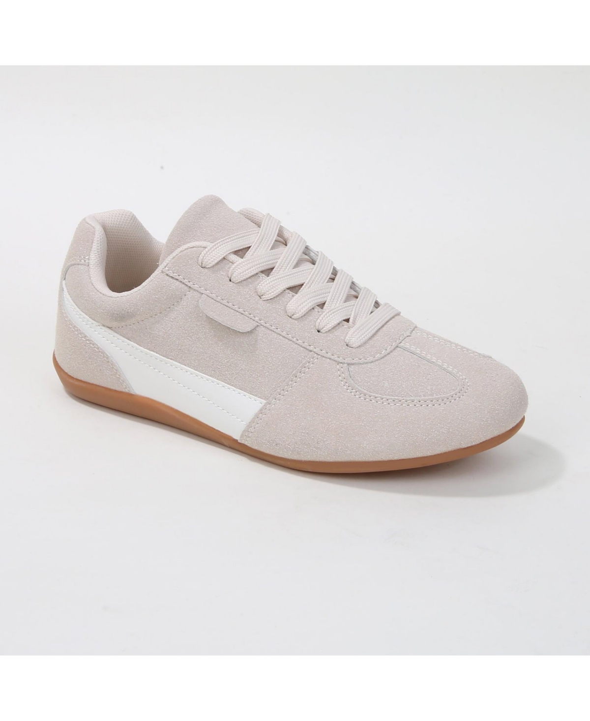 Click here for Berness Luno Gum Sole Sneaker - Beige prices