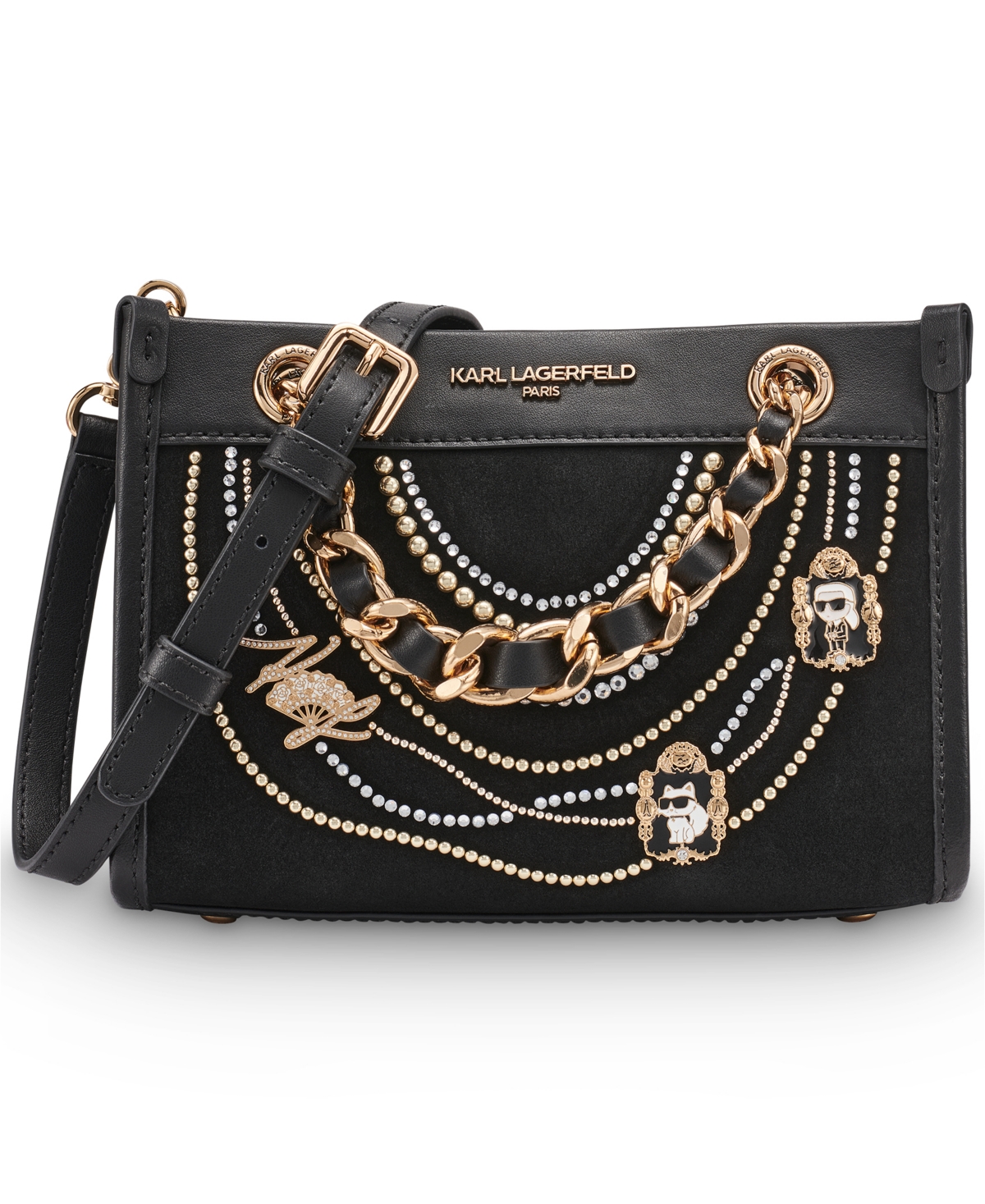 Click here for Karl Lagerfeld Paris Savoie Leather Tote Handbag -... prices