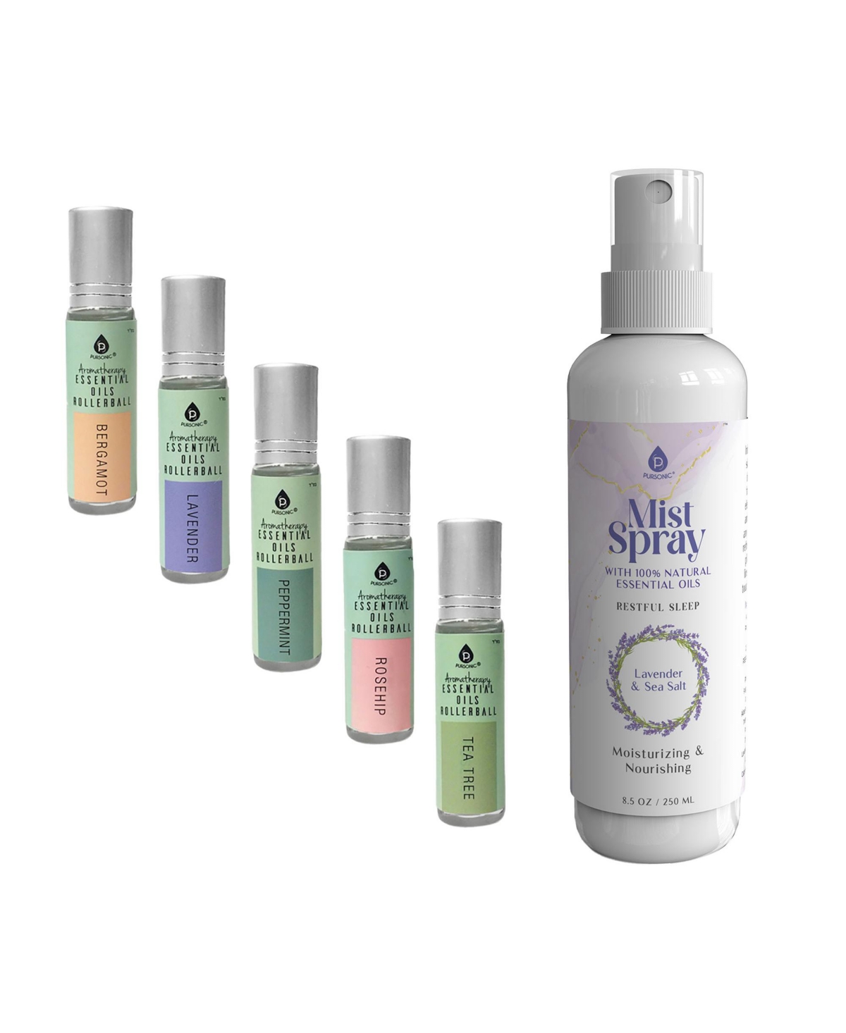 Click here for Pursonic Lavender & Sea Salt Mist Spray + 5-Pack E... prices