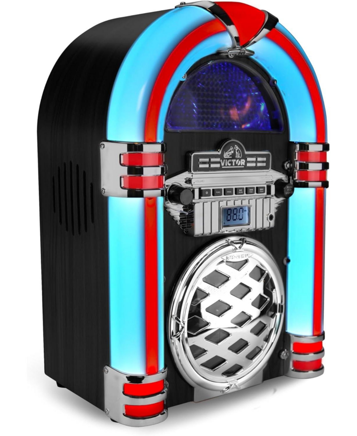 Click here for Victor Broadway Desktop Bluetooth Led Jukebox Spea... prices