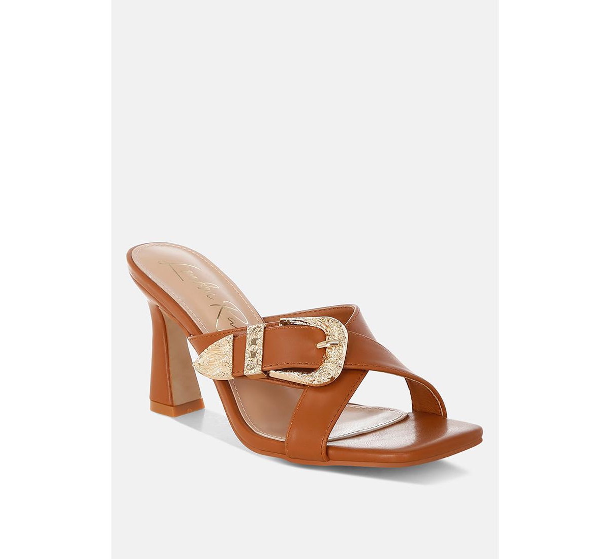 Click here for London Rag Mohaya Engraved Metallic Buckle Sandals... prices