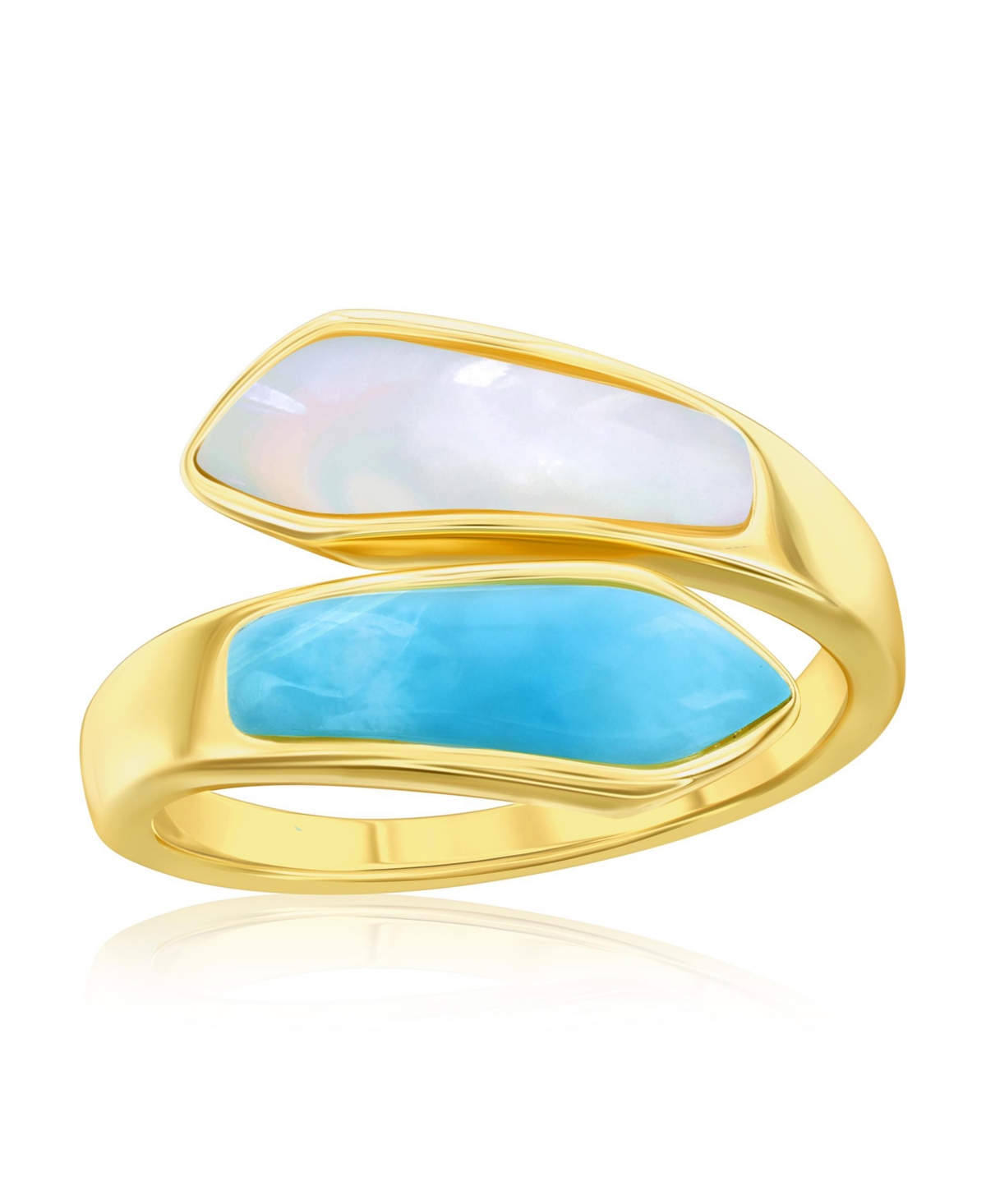 Click here for Caribbean Treasures Steling Silver  Mop & Larimar... prices