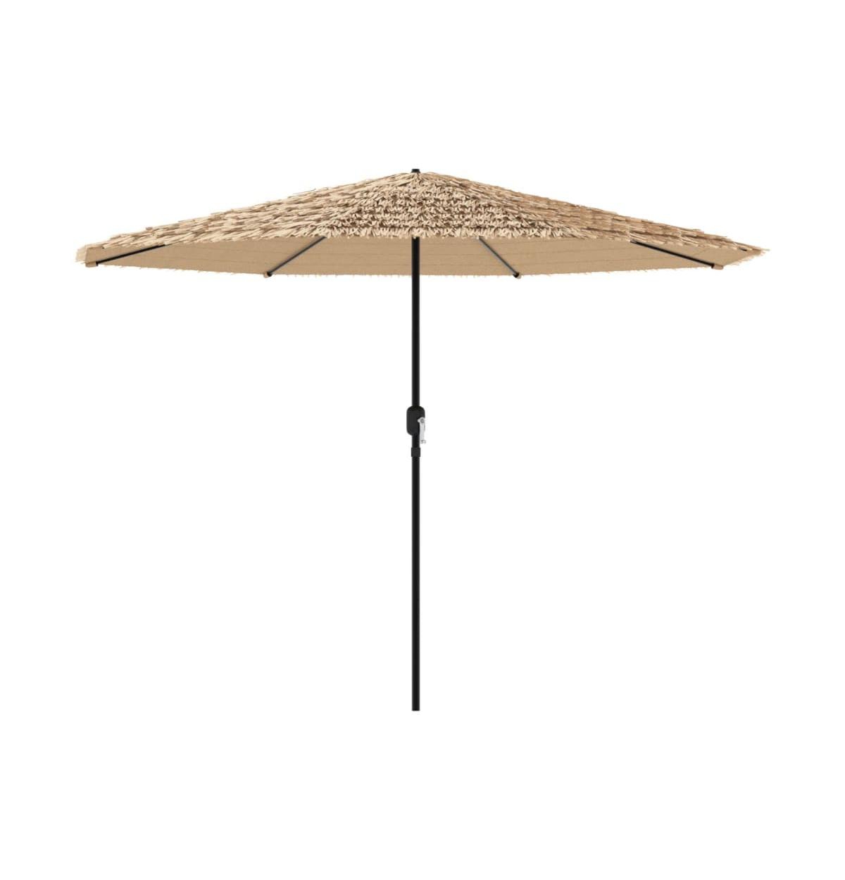 Click here for vidaXL Garden Parasol Brown Polyester  Powder-Coat... prices