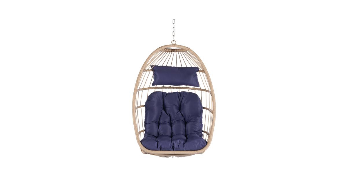 Click here for Flynama 55 Inch Outdoor Rattan Egg Swing Chair wit... prices