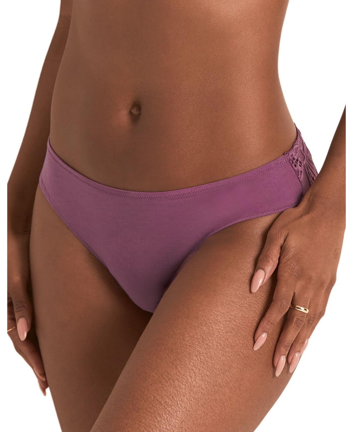 Click here for Adore Me Womens Teagan Bikini Panty - Dark purple prices