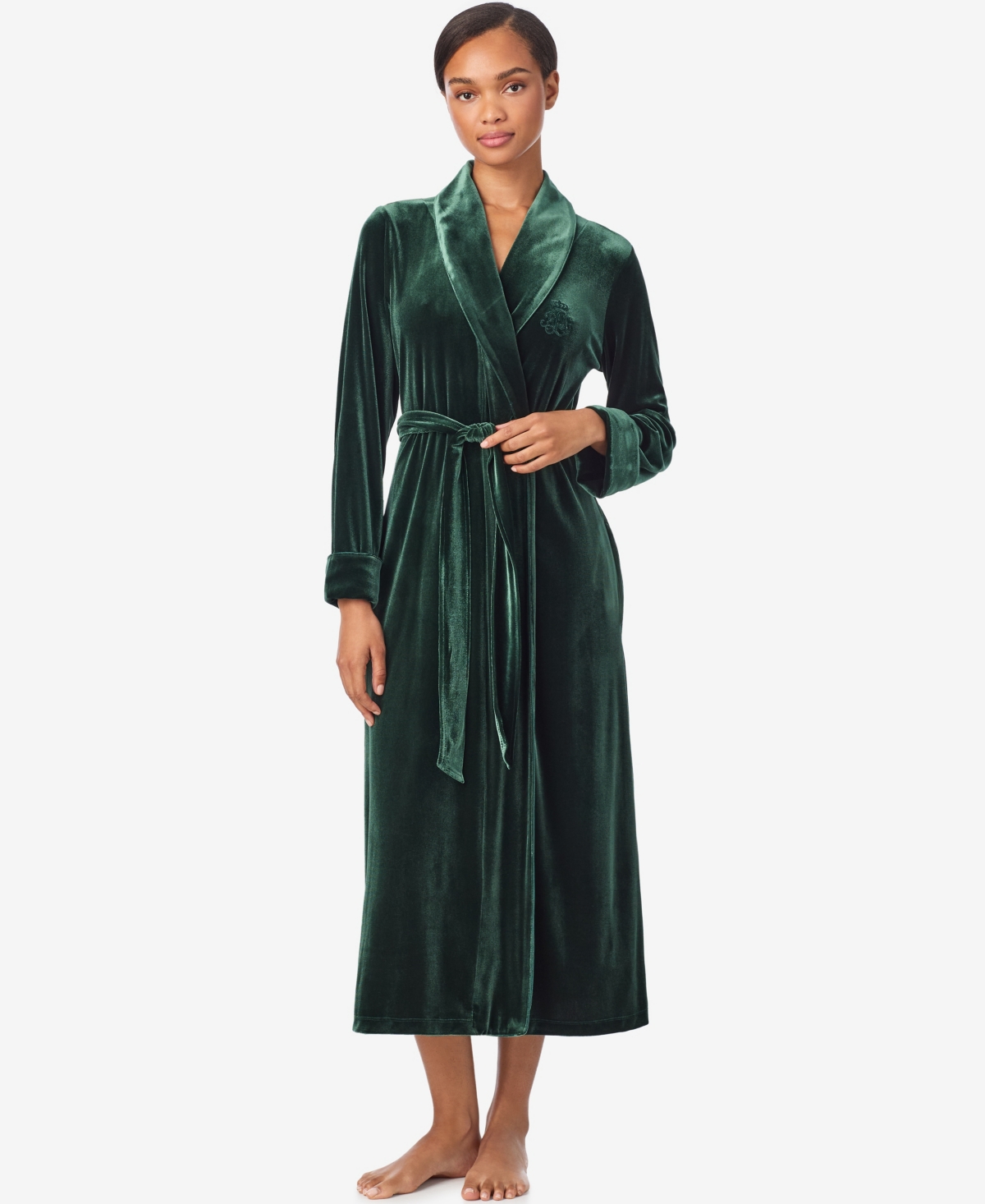 Click here for Lauren Ralph Lauren Womens Long Sleeves Shawl Coll... prices