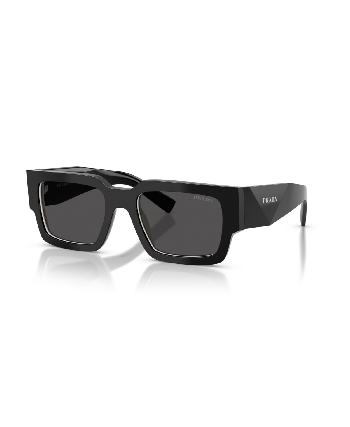 Click here for Prada Mens Rectangle Sunglasses  Pr B17S - Black... prices