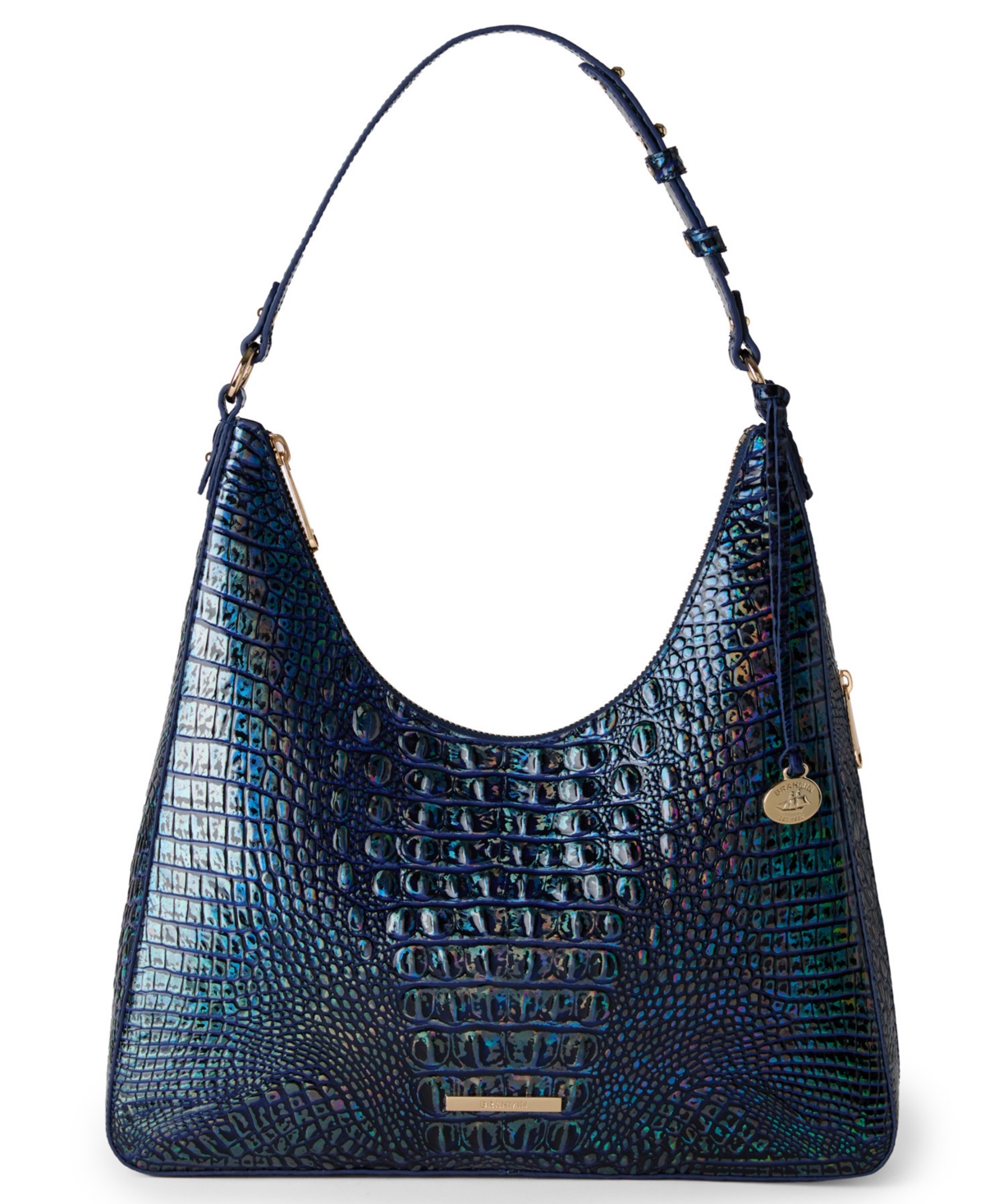 Click here for Brahmin Tabitha Leather Shoulder Bag - Royal Blue... prices