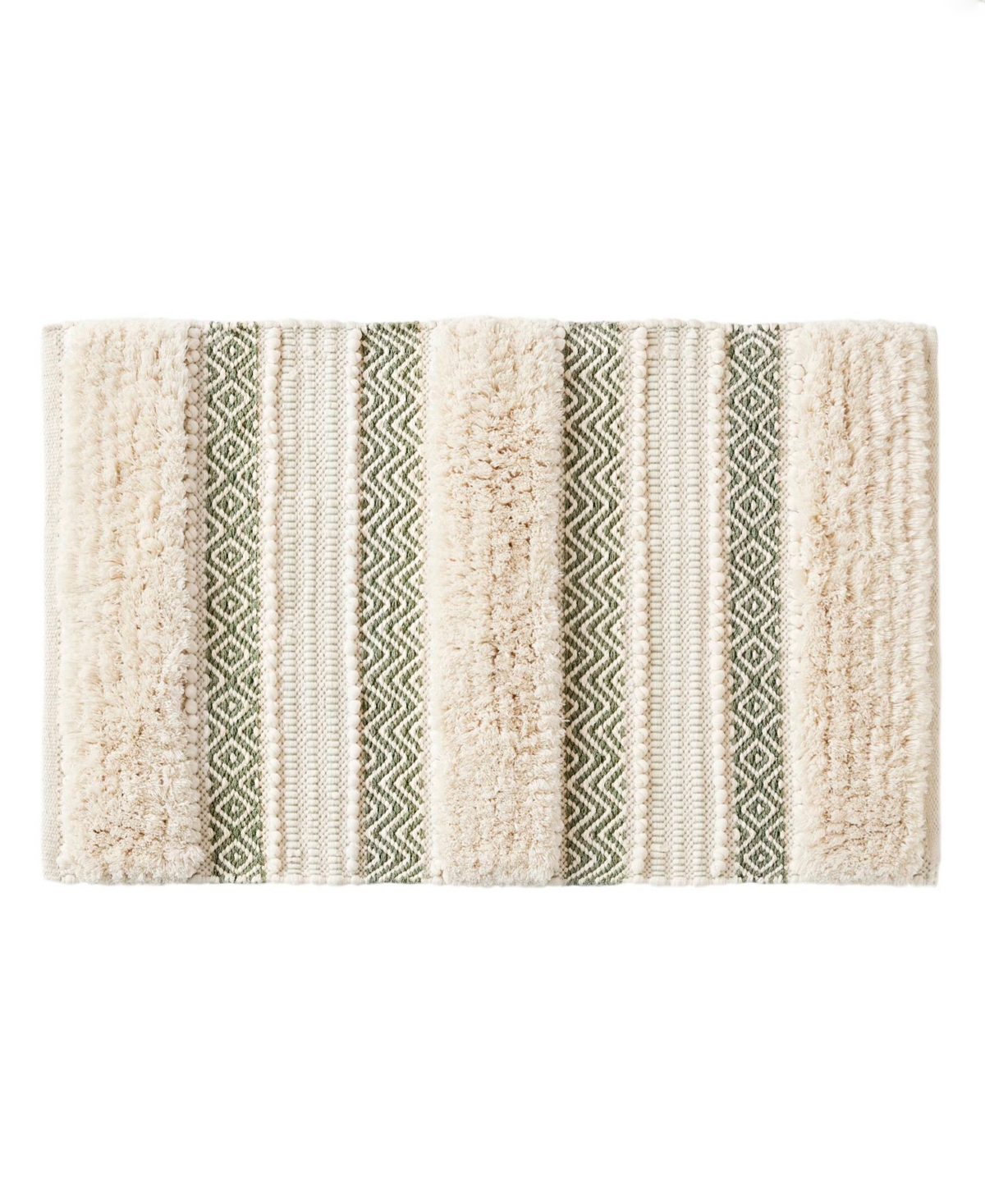 Click here for Ink+Ivy Asher Woven Texture Stripe Bath Rug  20 x... prices